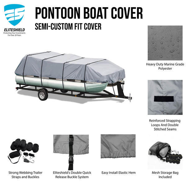 ProShield Premium Pontoon Boat Cover- EliteShield